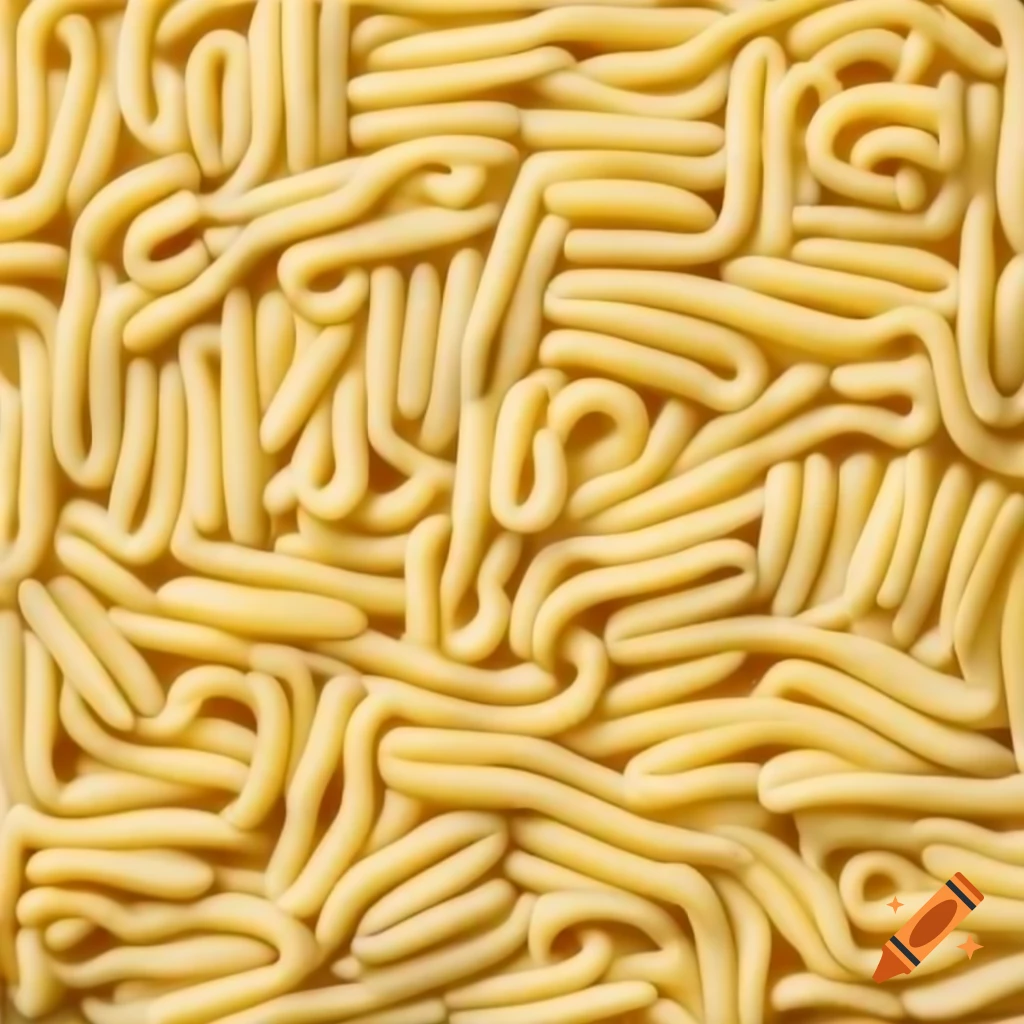 Uncooked ramen noodles arranged in Roman mosaic pattern on Craiyon