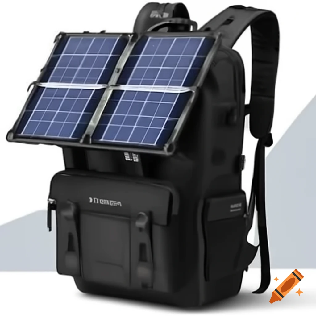 Tactical smart backpack with solar panels and portable charger ...