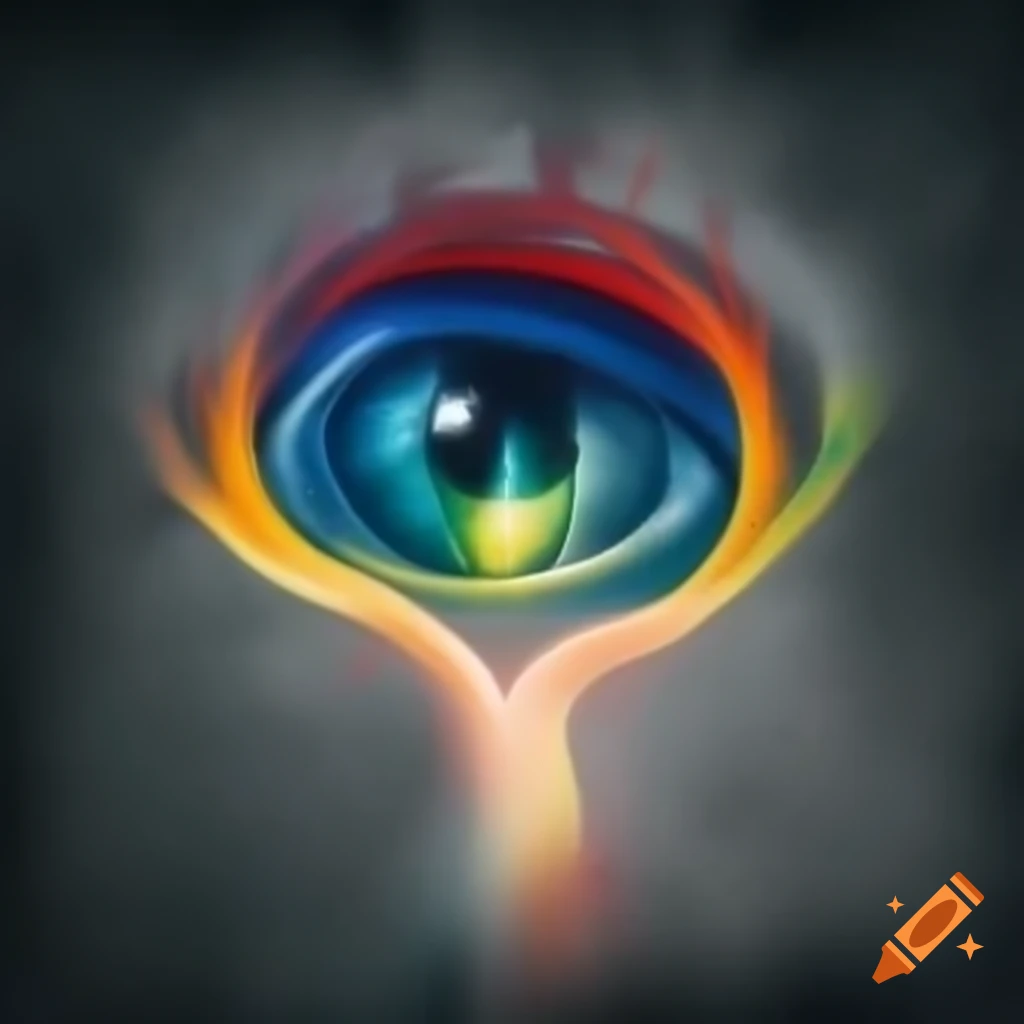 Abstract representation of life and love in vibrant colors and motion ...