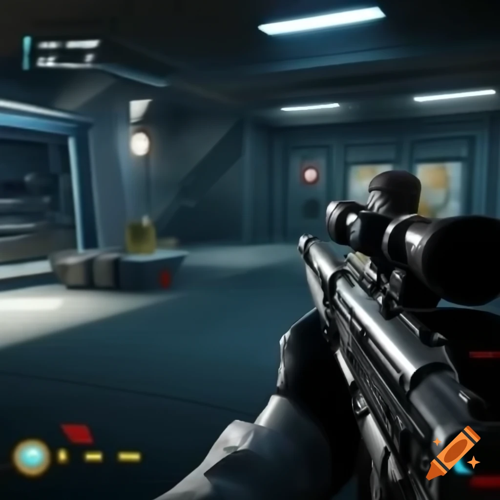 In-game screenshot of Counter-Strike 1.6 featuring futuristic guns on ...