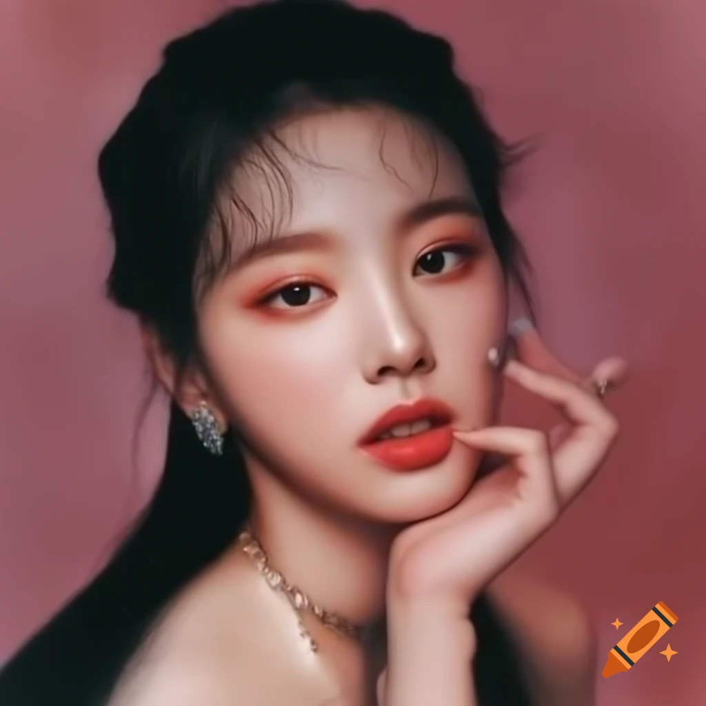 Formal portrait of an Asian beauty inspired by TWICE's Mina on Craiyon