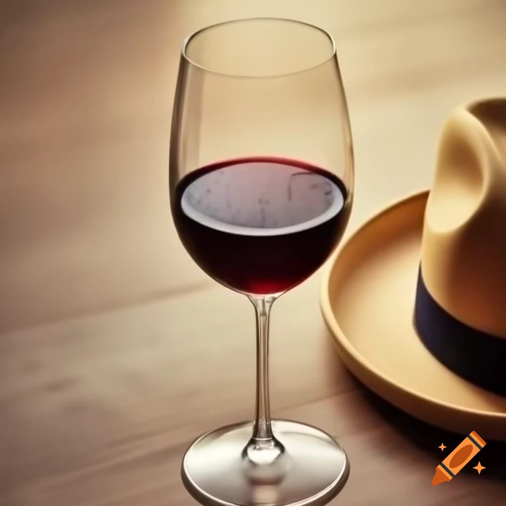 Glass of wine filled to the brim on Craiyon