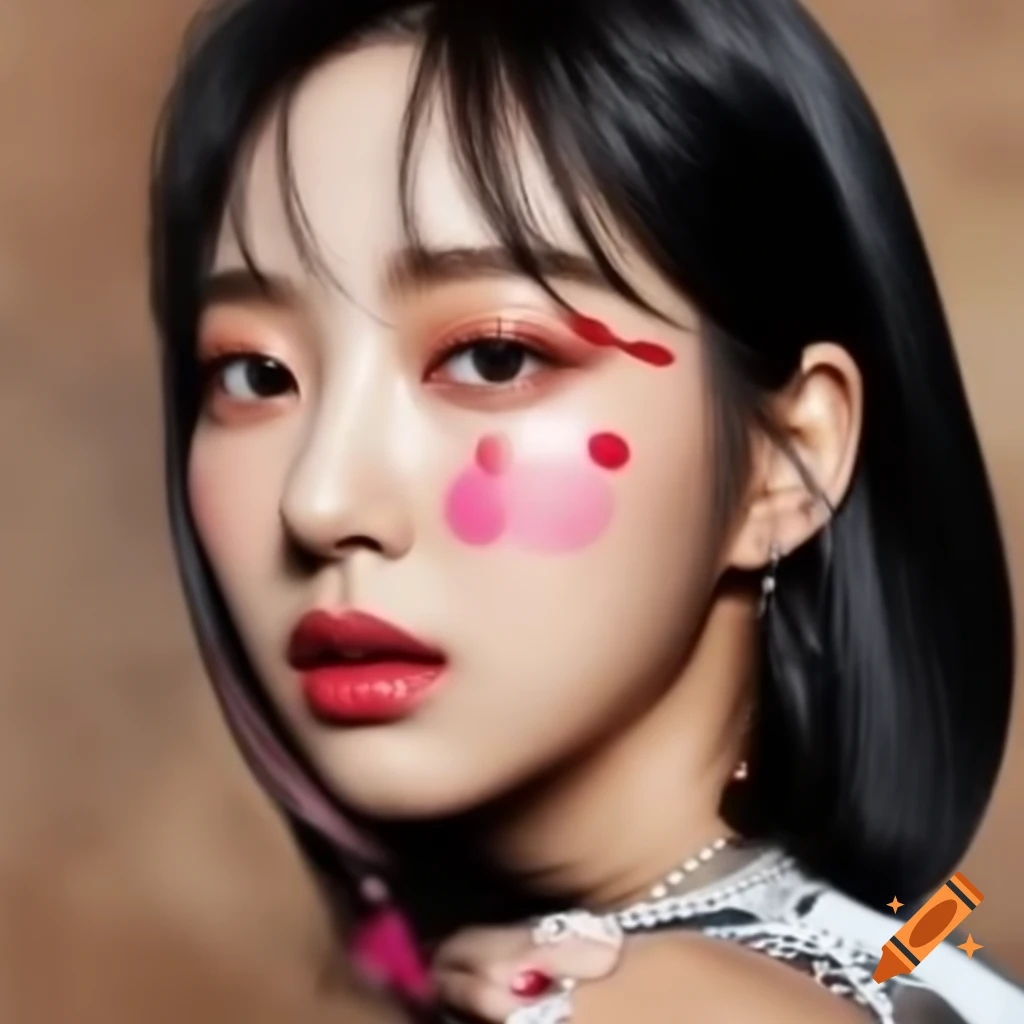Formal portrait of an Asian woman resembling TWICE's Jihyo on Craiyon