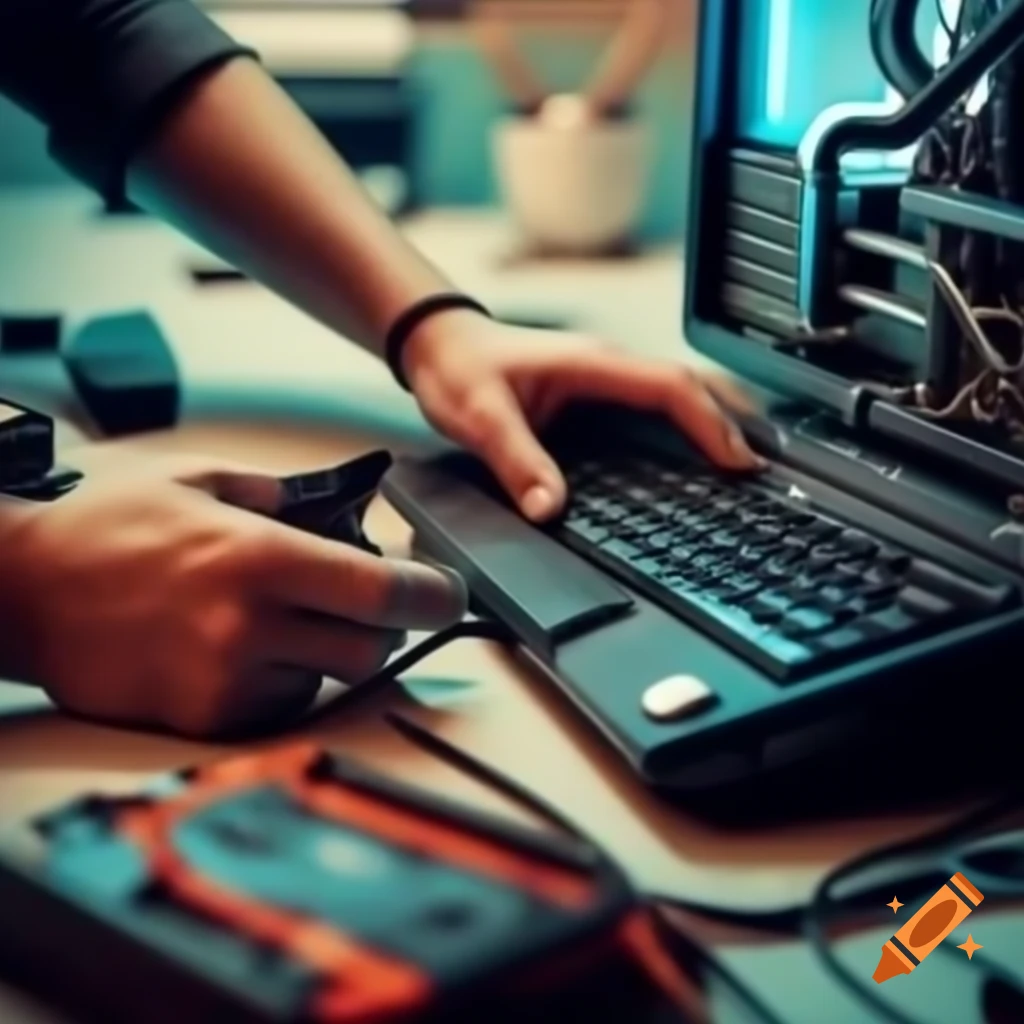 Computer repair topic focused on troubleshooting and maintenance on Craiyon