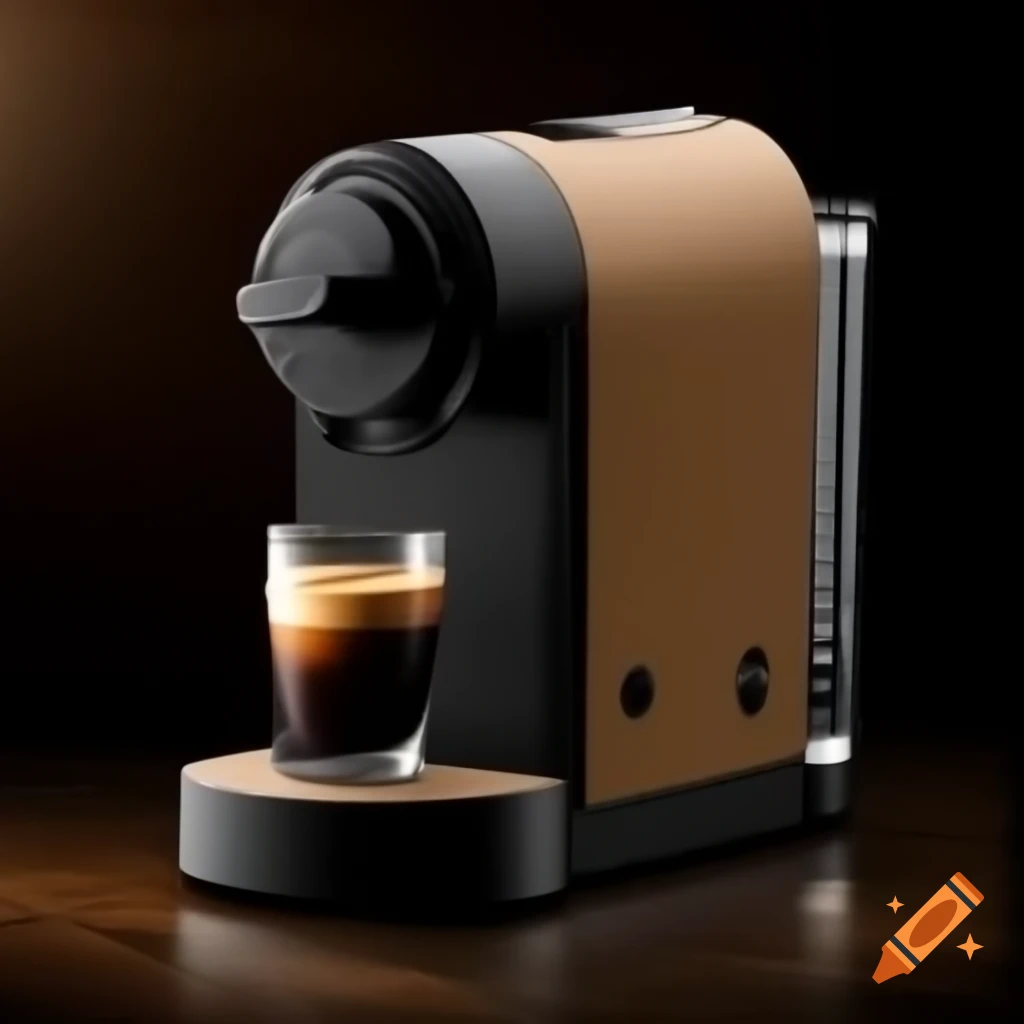 Ultra-realistic cardboard Nespresso Citiz coffee machine on Craiyon