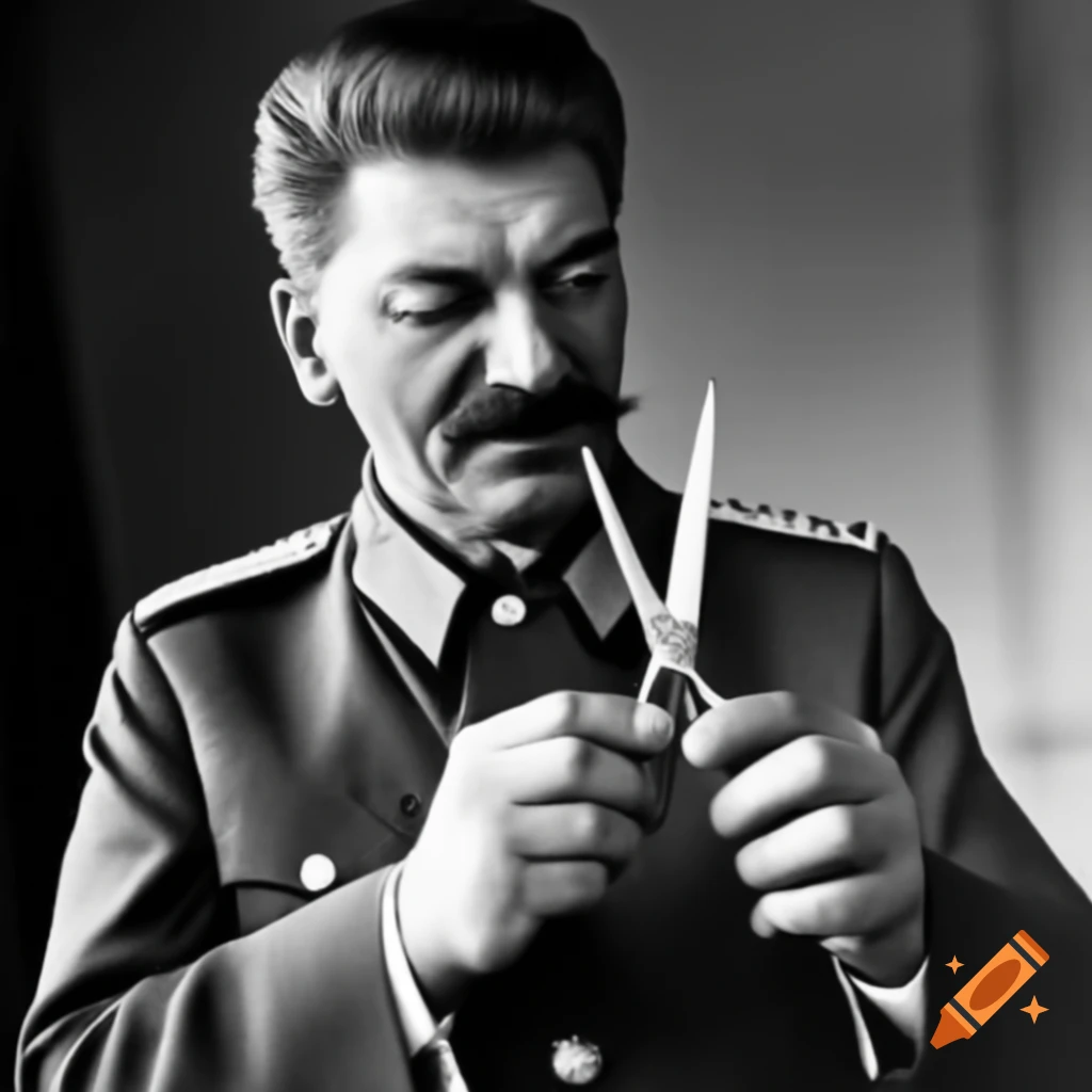 Historical black and white photograph of Joseph Stalin and Adolf Hitler ...