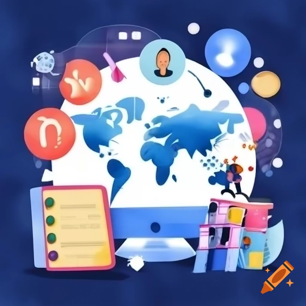 Creative poster art highlighting positive effects of globalization ...