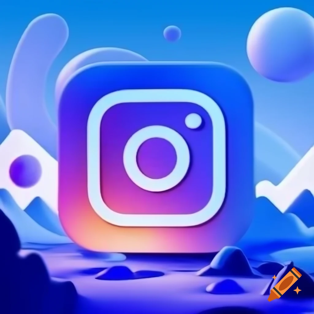 Minimalistic Instagram post background with soft blue and purple ...