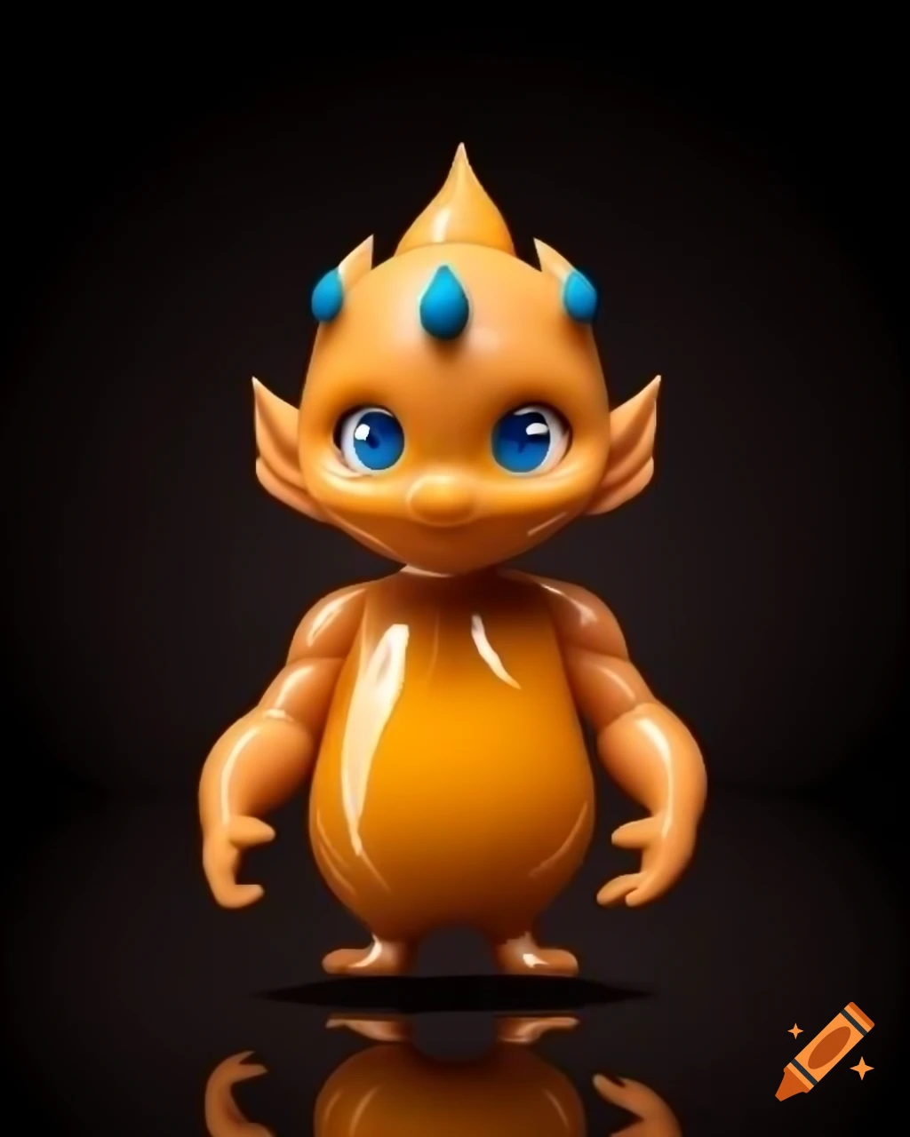 Inflated human dragon doll character with glossy and flexible materials ...