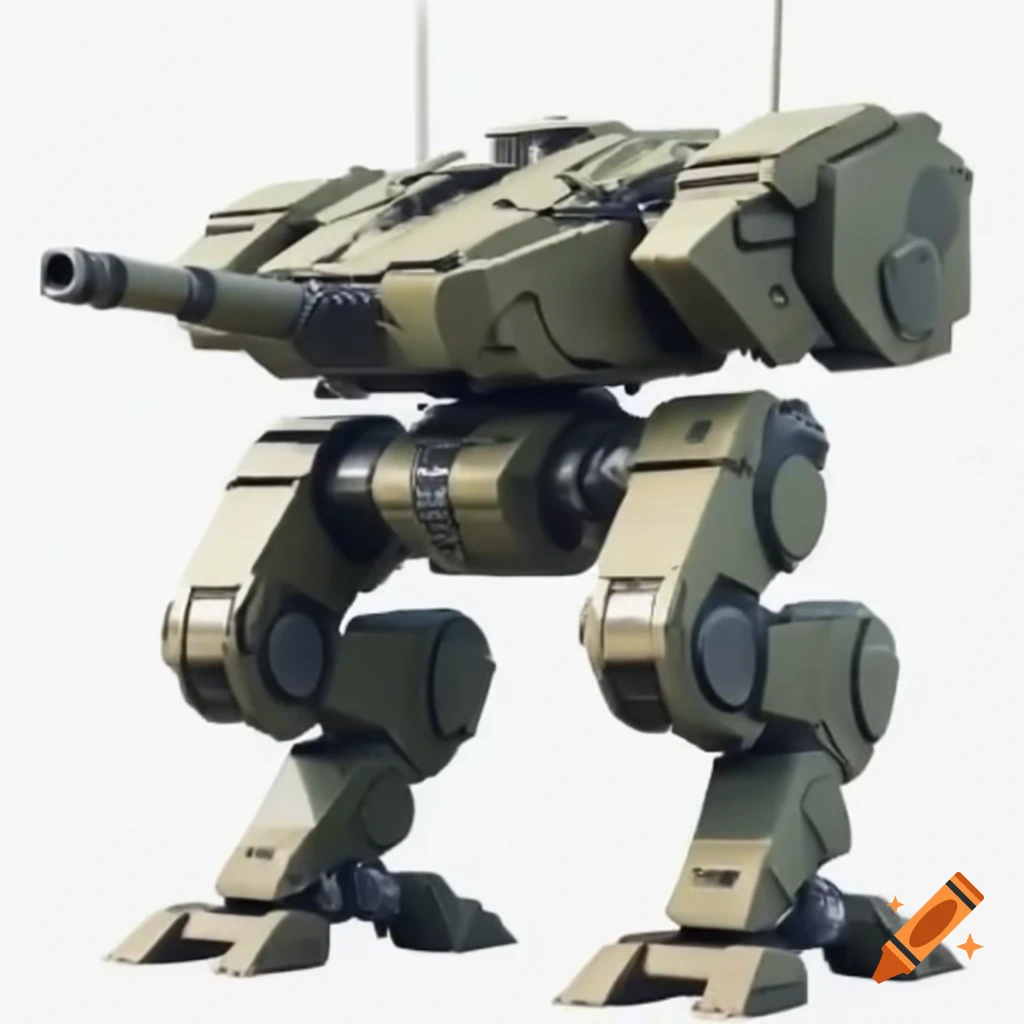 Streamlined recon mech design inspired by modern military tanks on ...