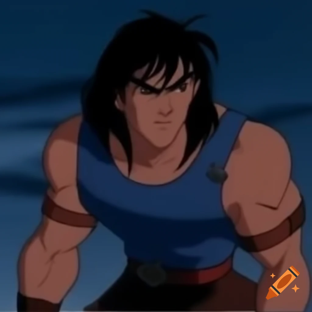 Saito from Zero no Tsukaima dressed as Conan the Barbarian with Derflinger on Craiyon