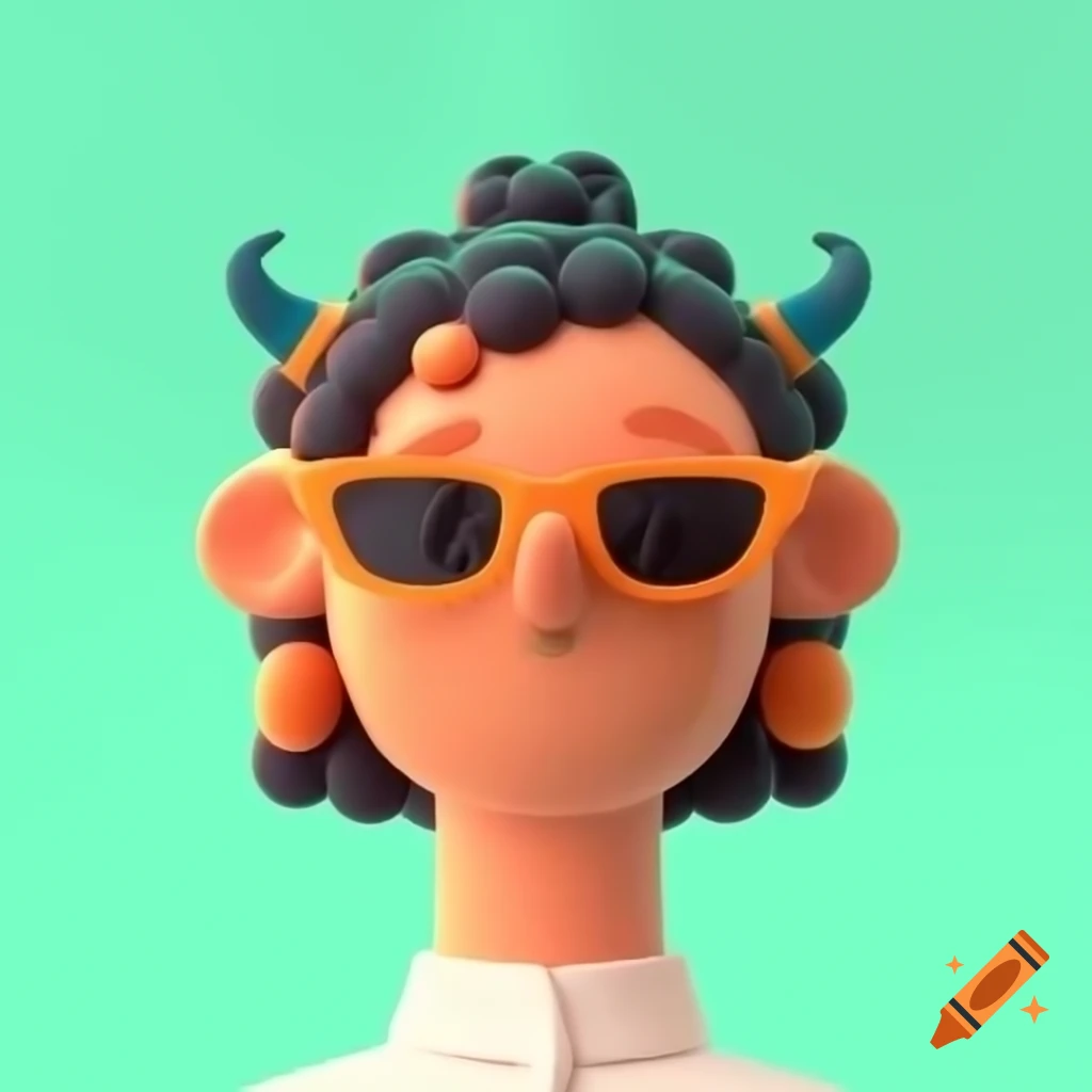 Colorful and friendly avatar design for shopping app profile with ...