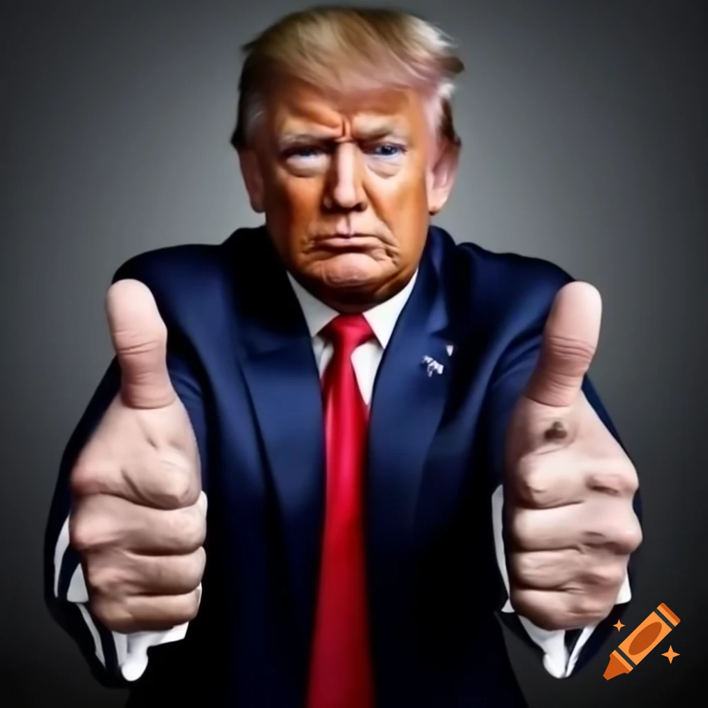 Surreal art of a person with eight arms resembling a political figure ...