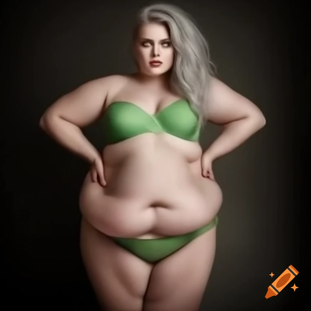 Plus-size elf woman with blond hair and gray eyes on Craiyon