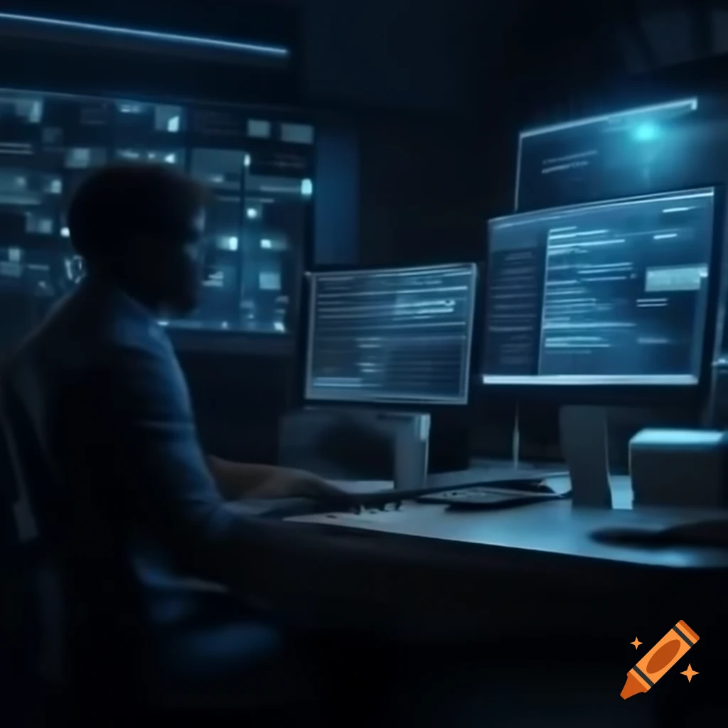 Software developer reading article about new software development tool ...