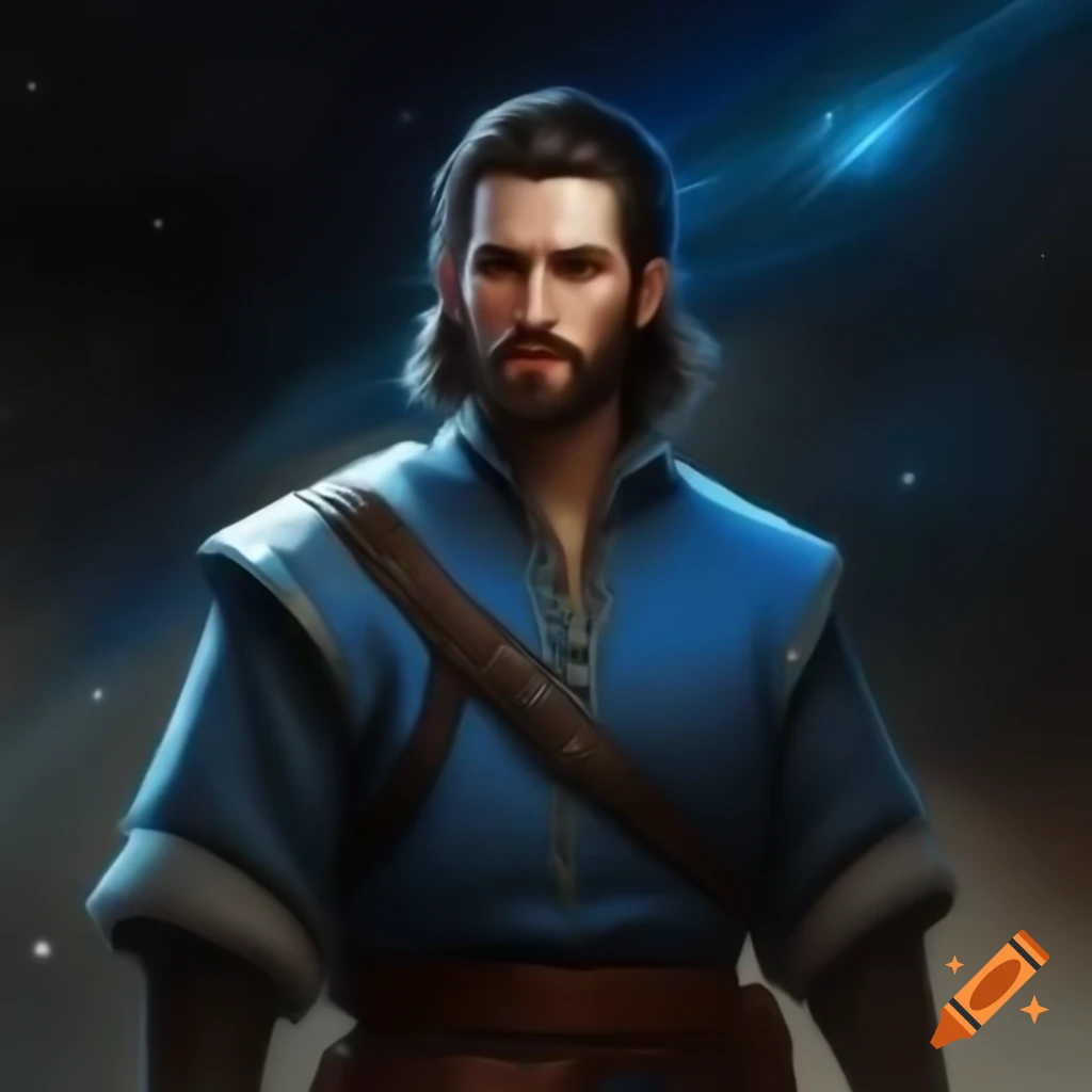Realistic digital painting of Lumen, a heroic medieval fantasy warrior ...