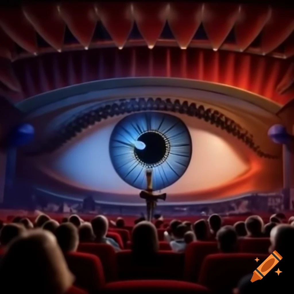 Elegant theatre screen and celluloid film symbolizing cinematic ...