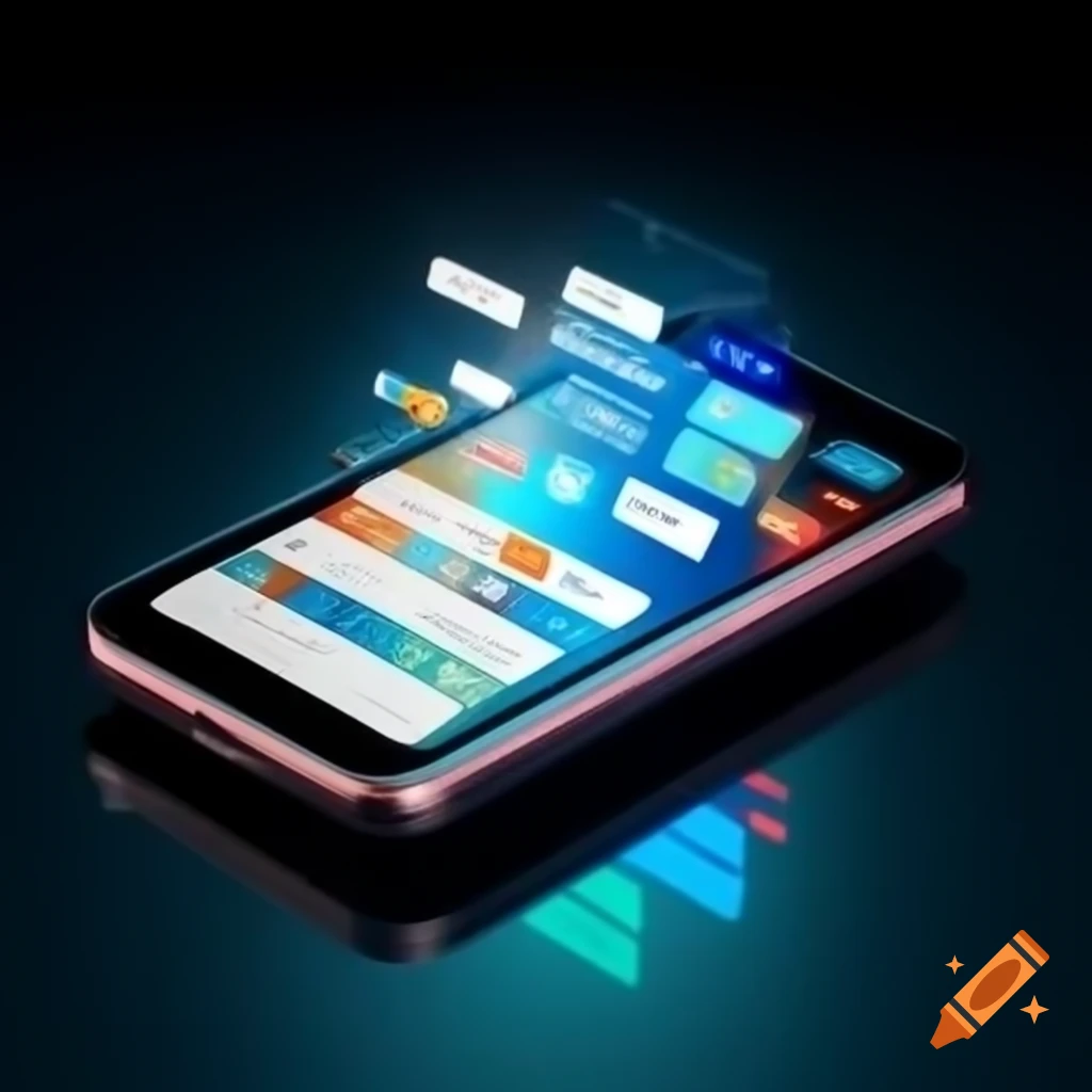 Sleek smartphone showing modern inventory management app with colorful ...