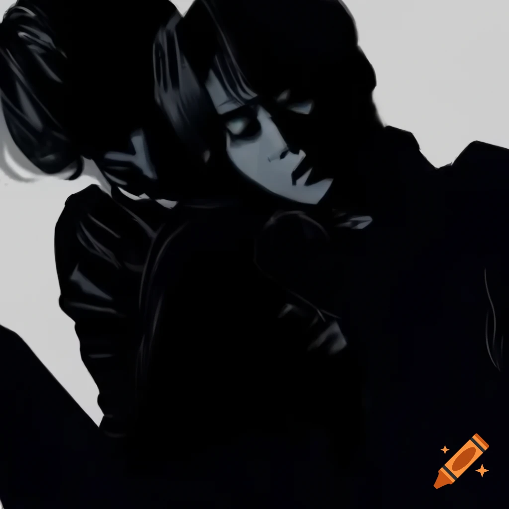 Logo featuring shadow figures resembling BTS members, dark and dreamy ...