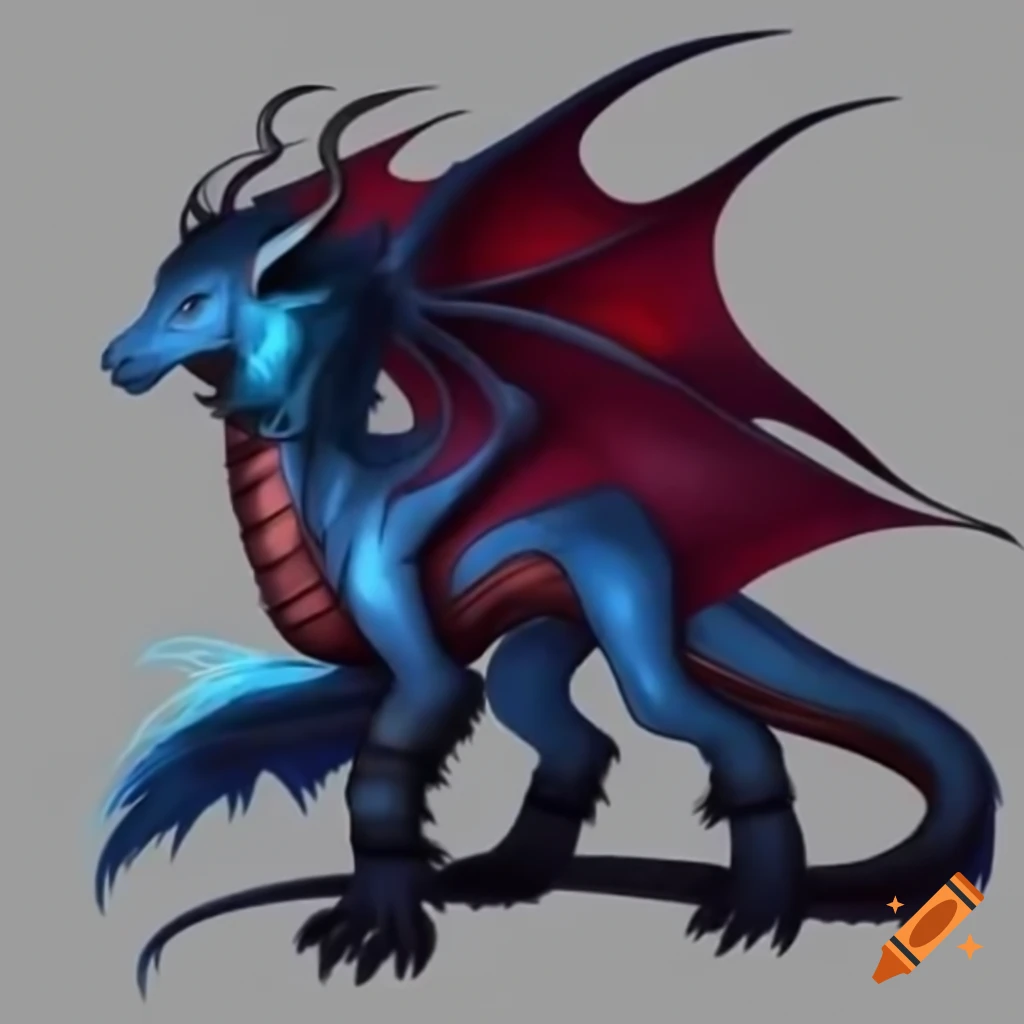 Calico Dragon with tiger head and colorful mane on Craiyon