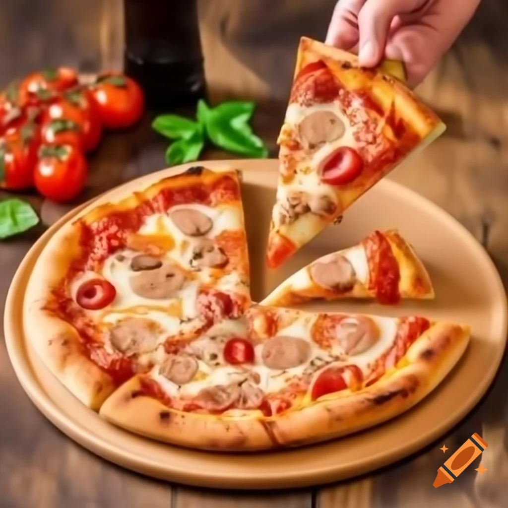 Pizza topped with Sucuk on Craiyon