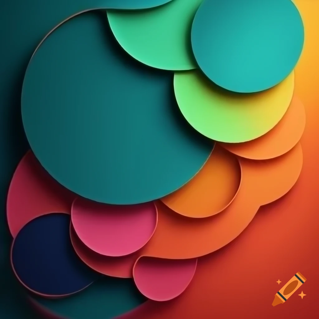 Modern background design with cohesive blue and orange color scheme on ...