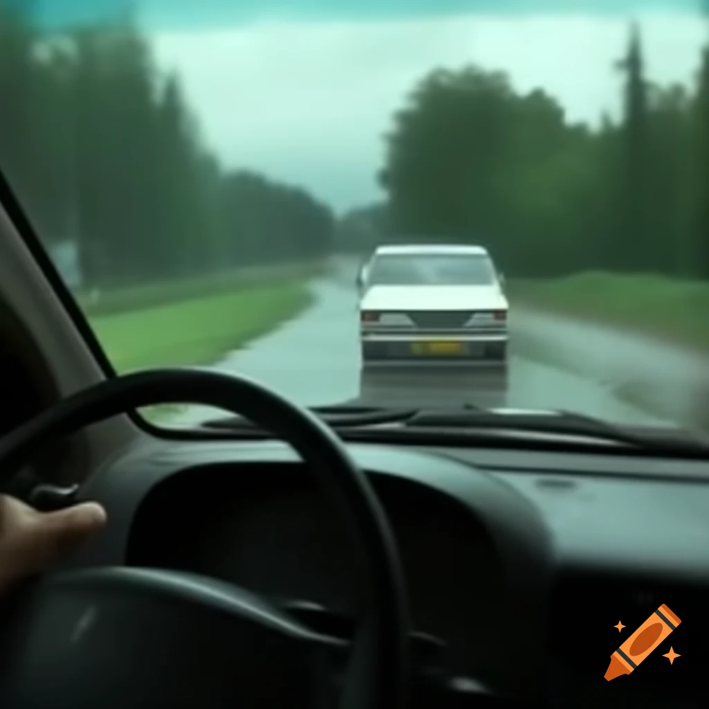 Soviet car driving in Yurga, Kemerovo Oblast, Russia on a sunny day ...