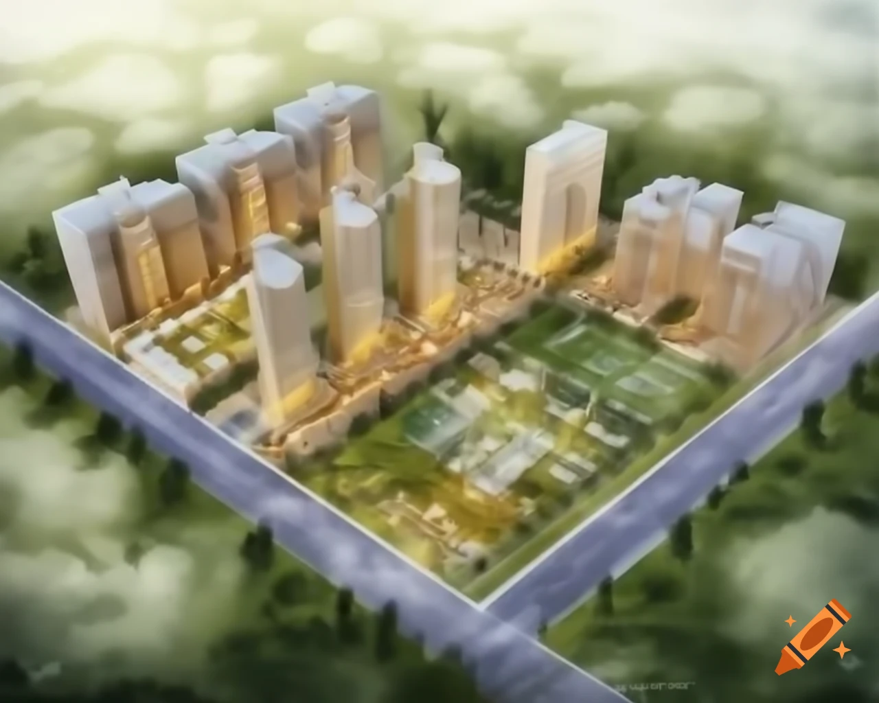 Futuristic urban village in MIHAN, Nagpur with modern mid-rise ...