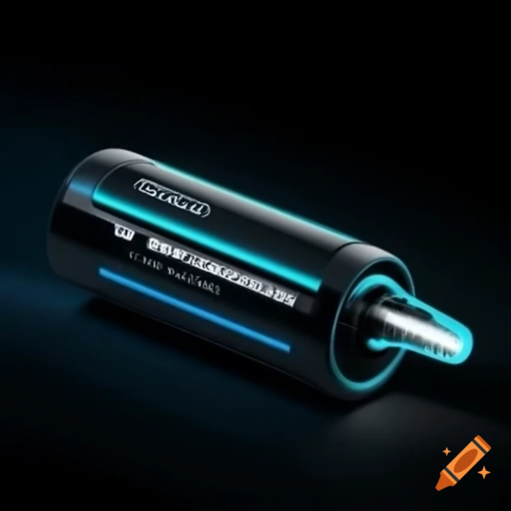 Futuristic AI-powered device with sleek design, touchscreen, and keypad ...