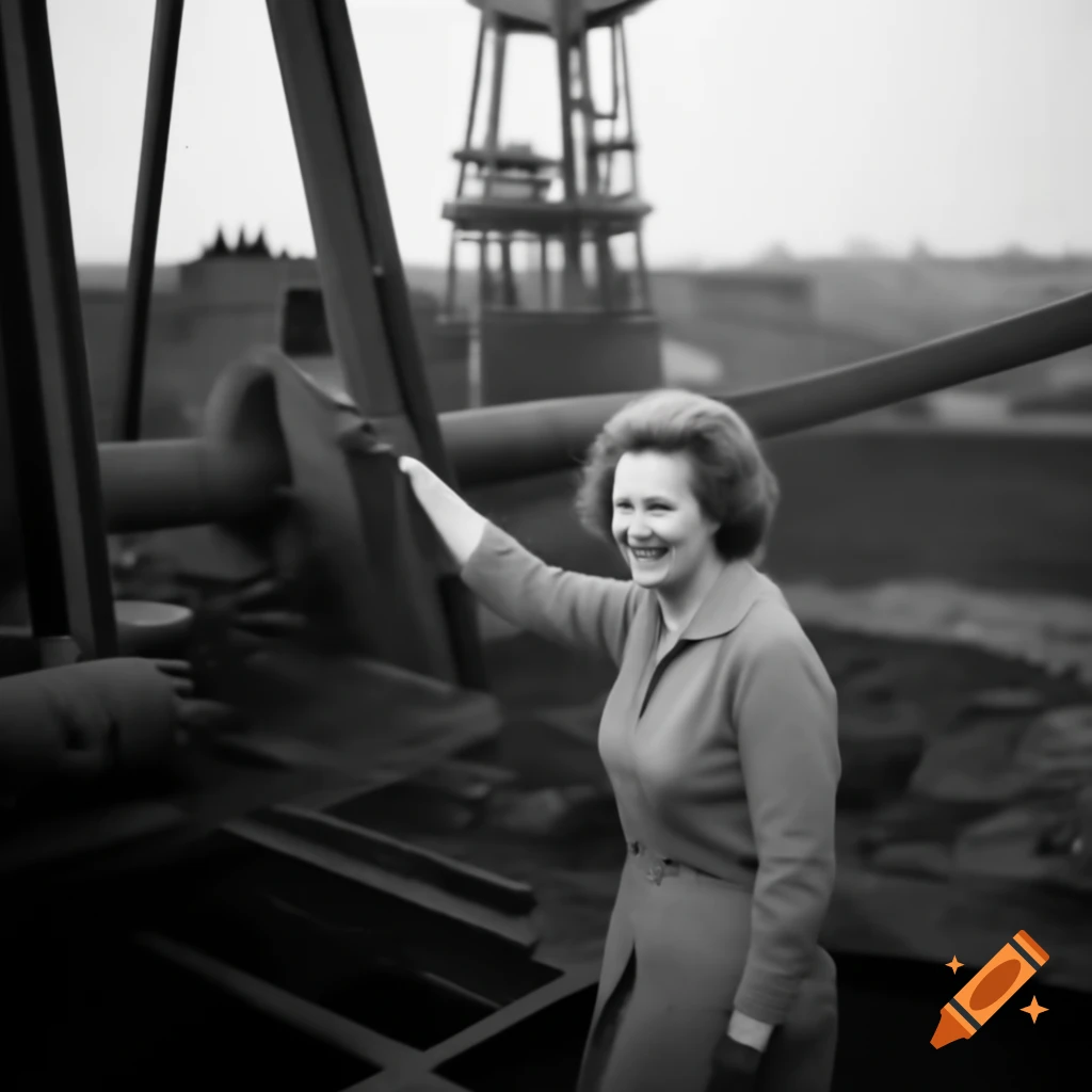 Margaret Thatcher with her arm around a miner, both smiling on Craiyon