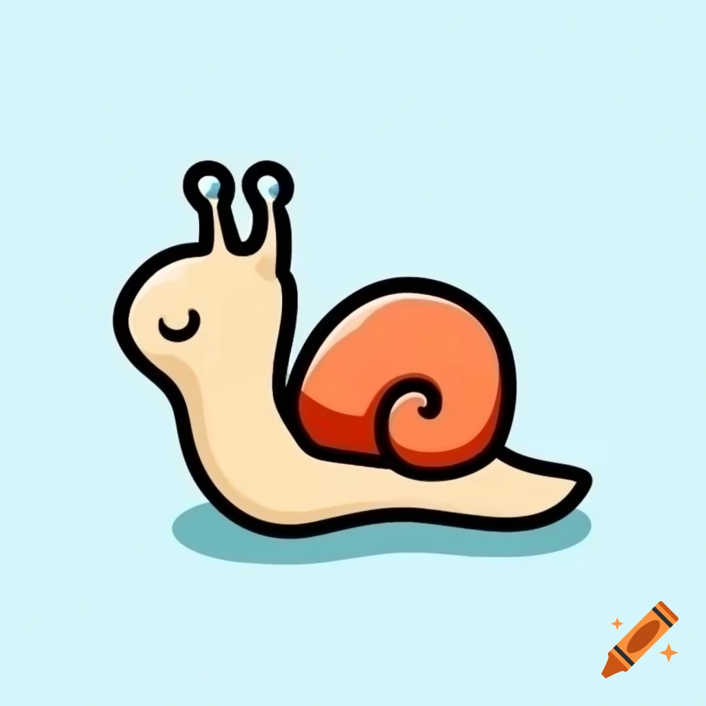 Vibrant street art of AI snail with big eyes, award-winning vector ...