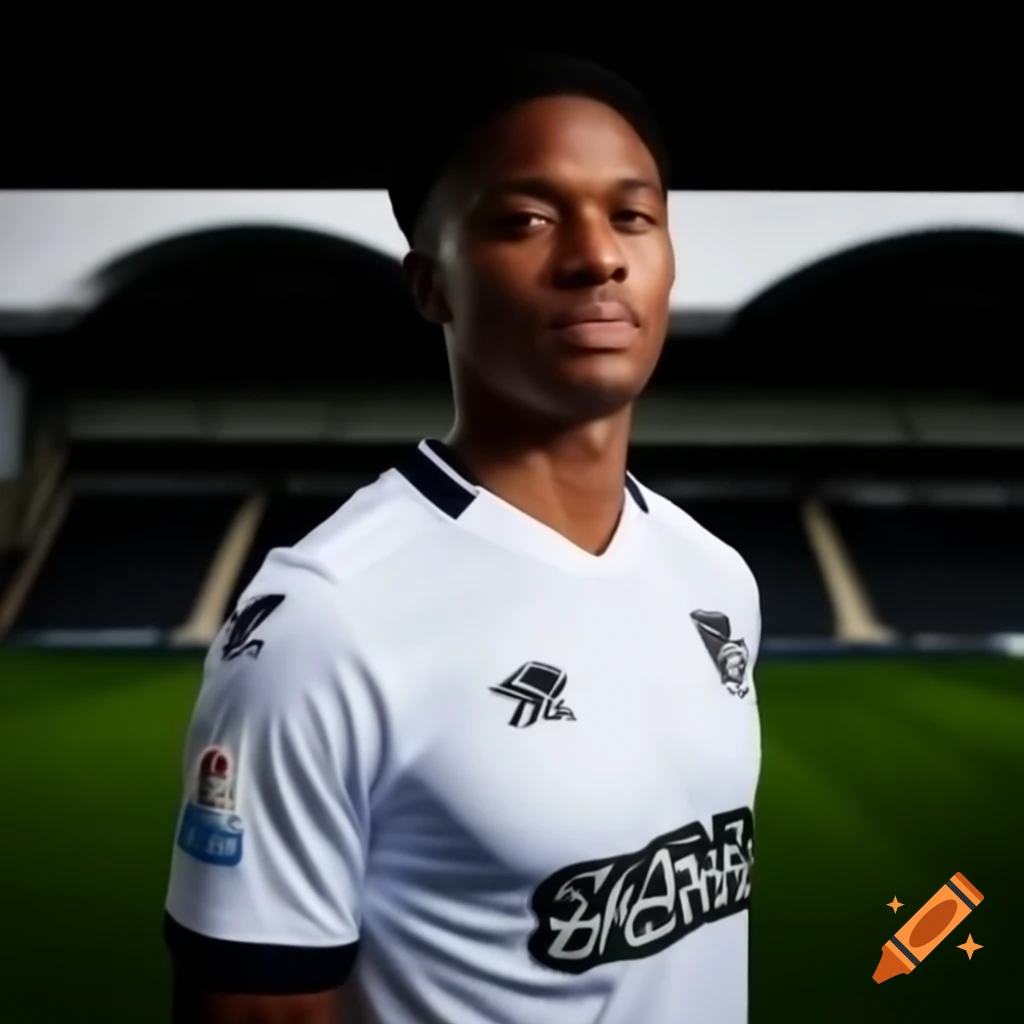 White derby soccer jersey on Craiyon