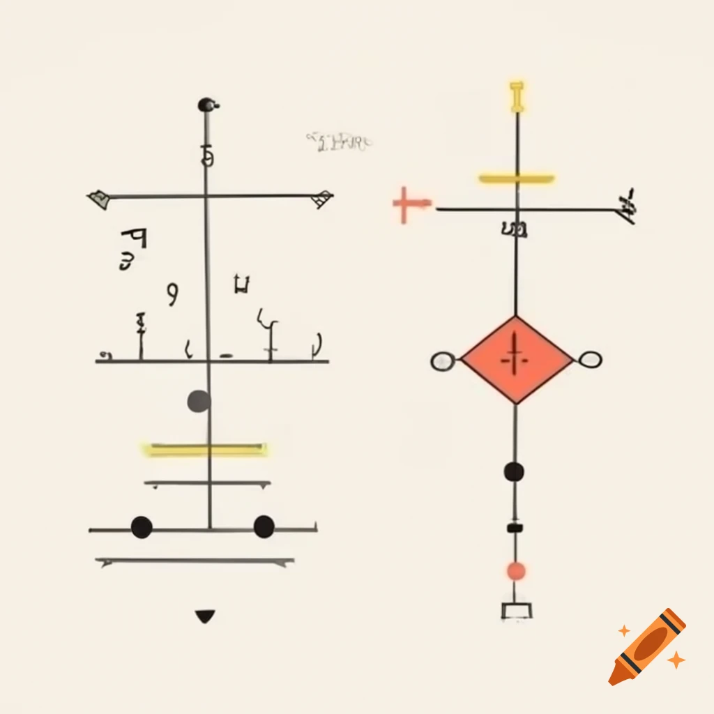 Minimalist Y2K aesthetic incorporating math and occult themes on Craiyon