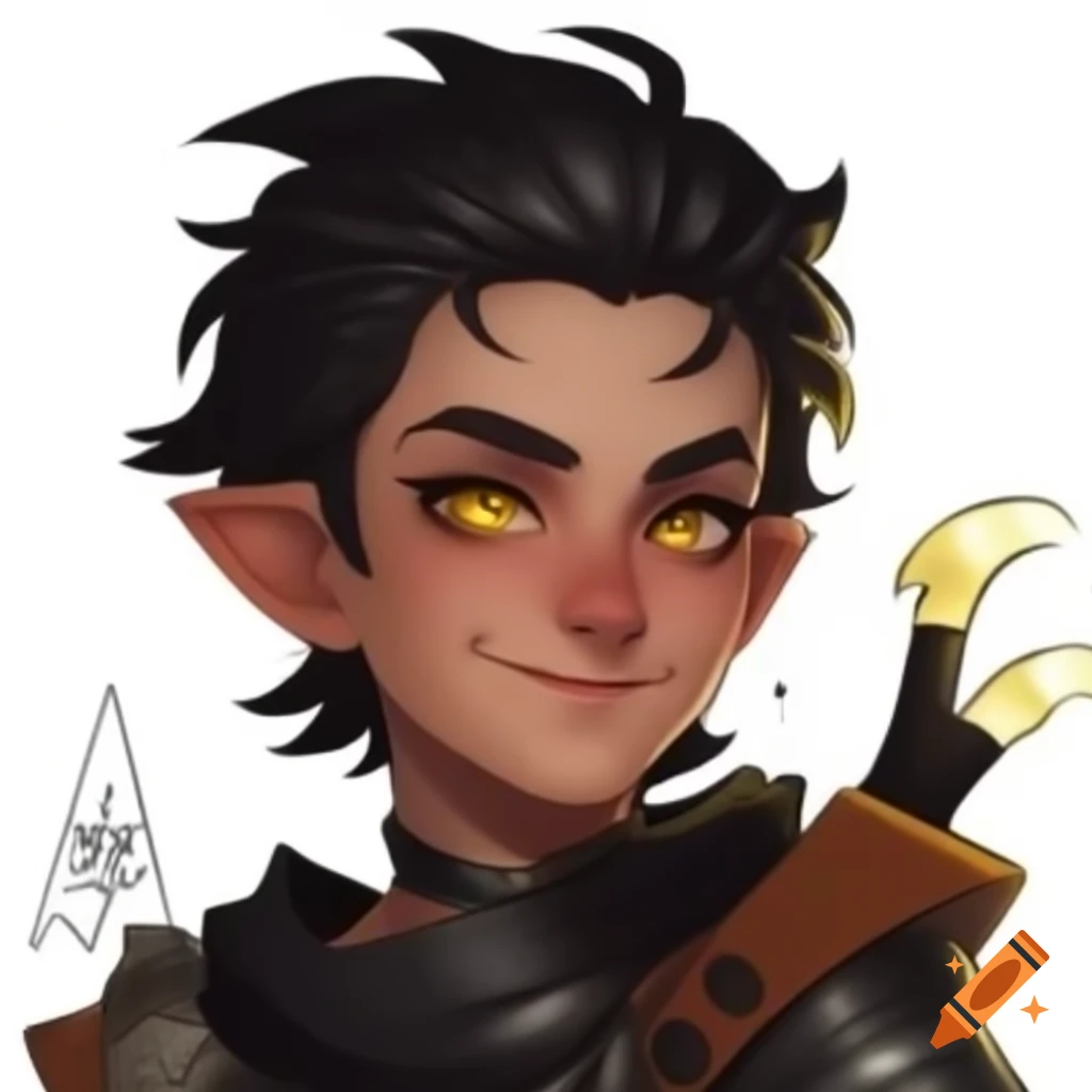 Cartoon portrait of male video game protagonist with buzz cut and ...