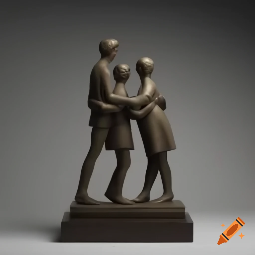 Sculpture symbolizing protection with hands representing those who ...