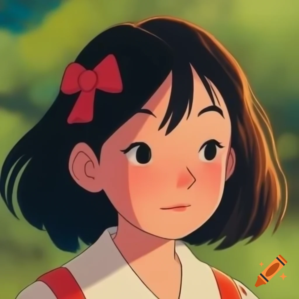 Artwork inspired by Ghibli animation style on Craiyon