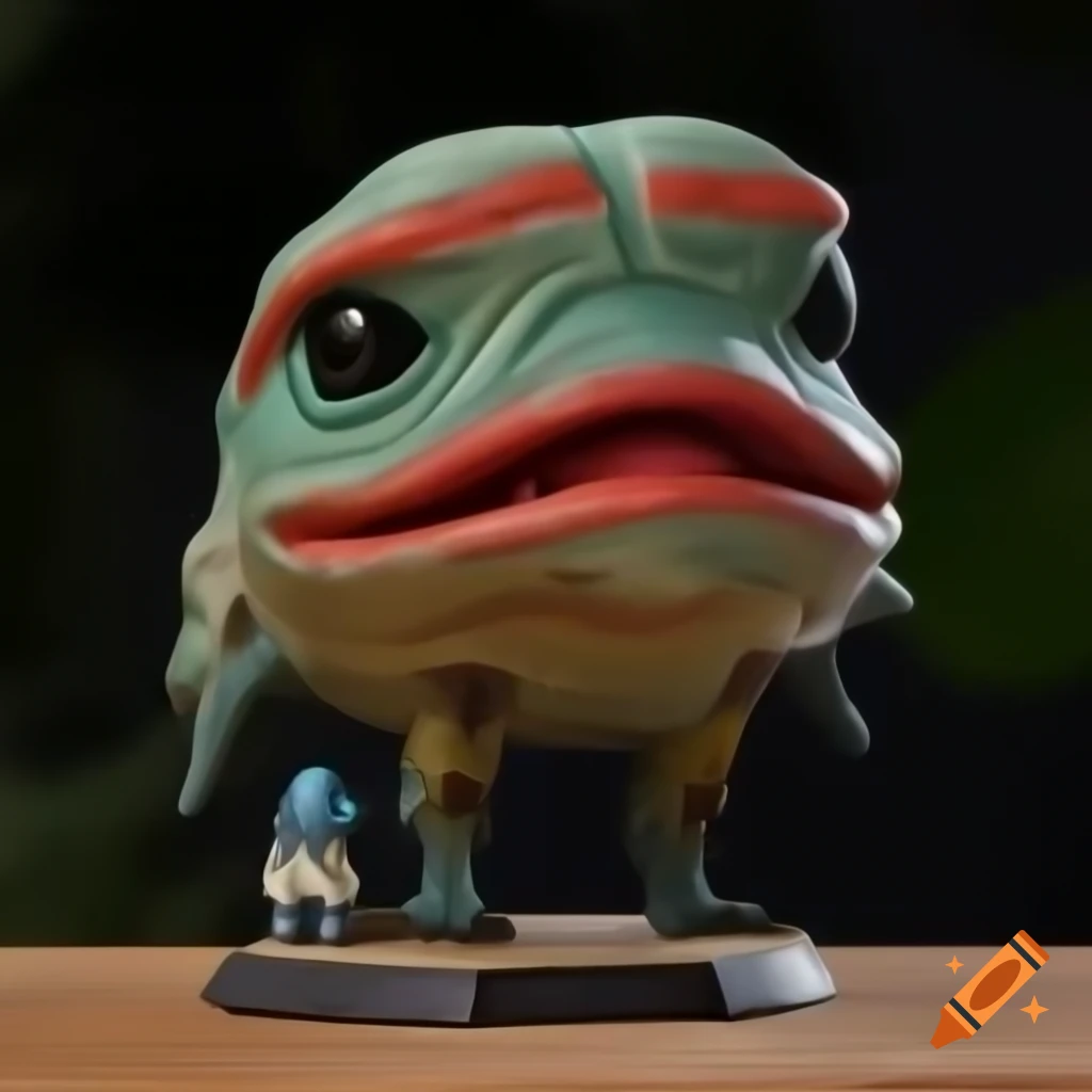 Sideview of hyperrealistic Star Wars fish-faced creature bobblehead on ...