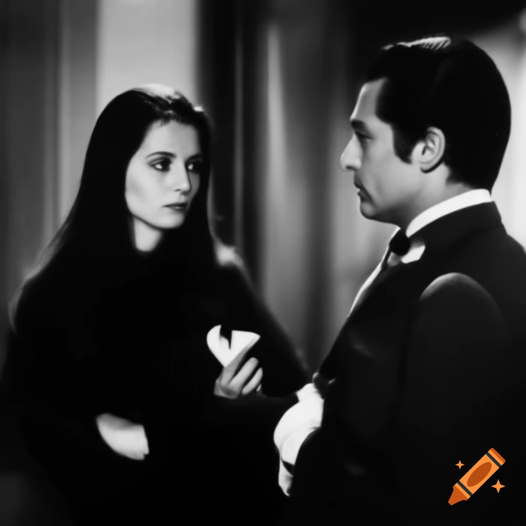 Contemplative woman and serious man in 1960s Italian film style on Craiyon