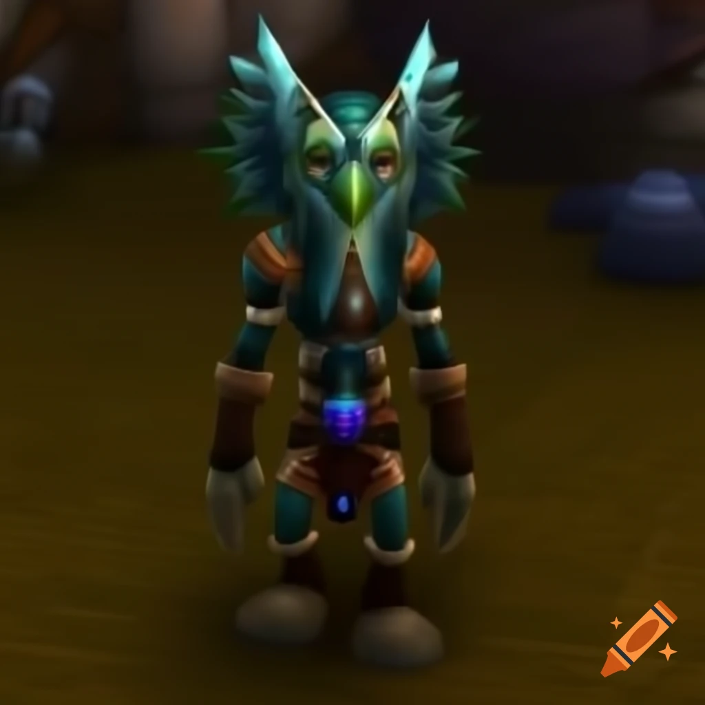 Totems from various shaman races in World of Warcraft on Craiyon