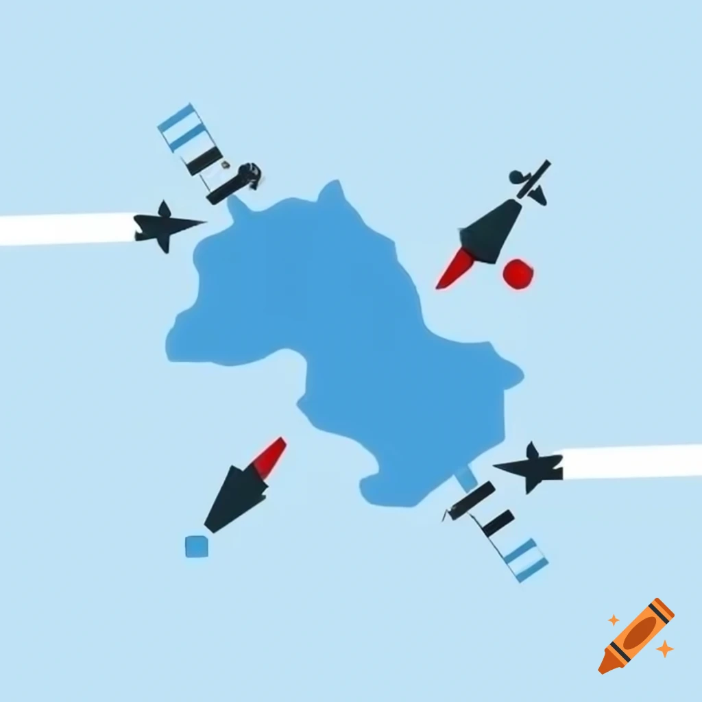 Map illustrating military movement with arrows indicating rapid ...