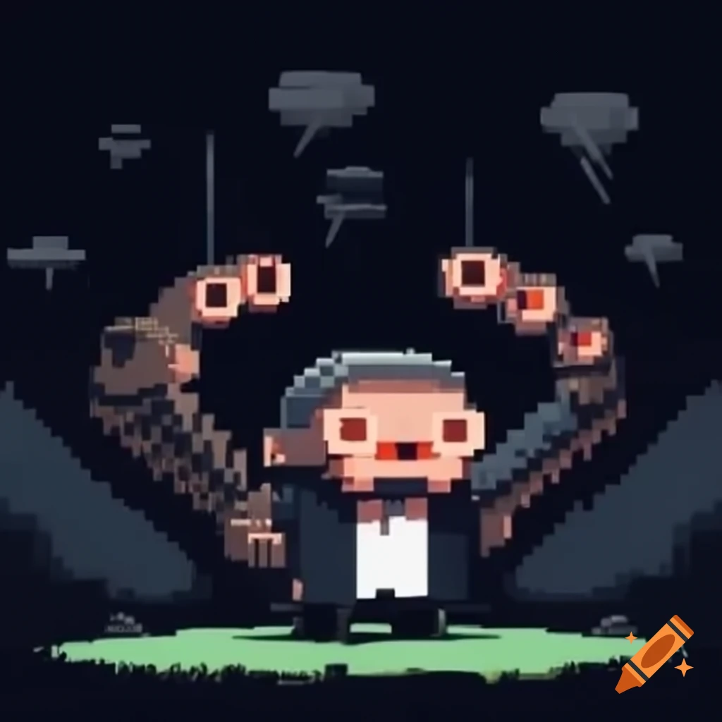 High-detail pixel art concept for Bullet-Hell game 'Rubberhose Rampage' inspired by 1920s-30s ...