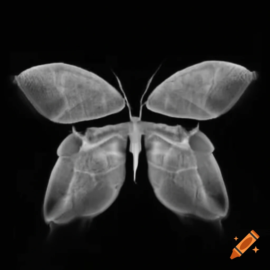 Close-up view of insect wings captured by electron microscope in ...