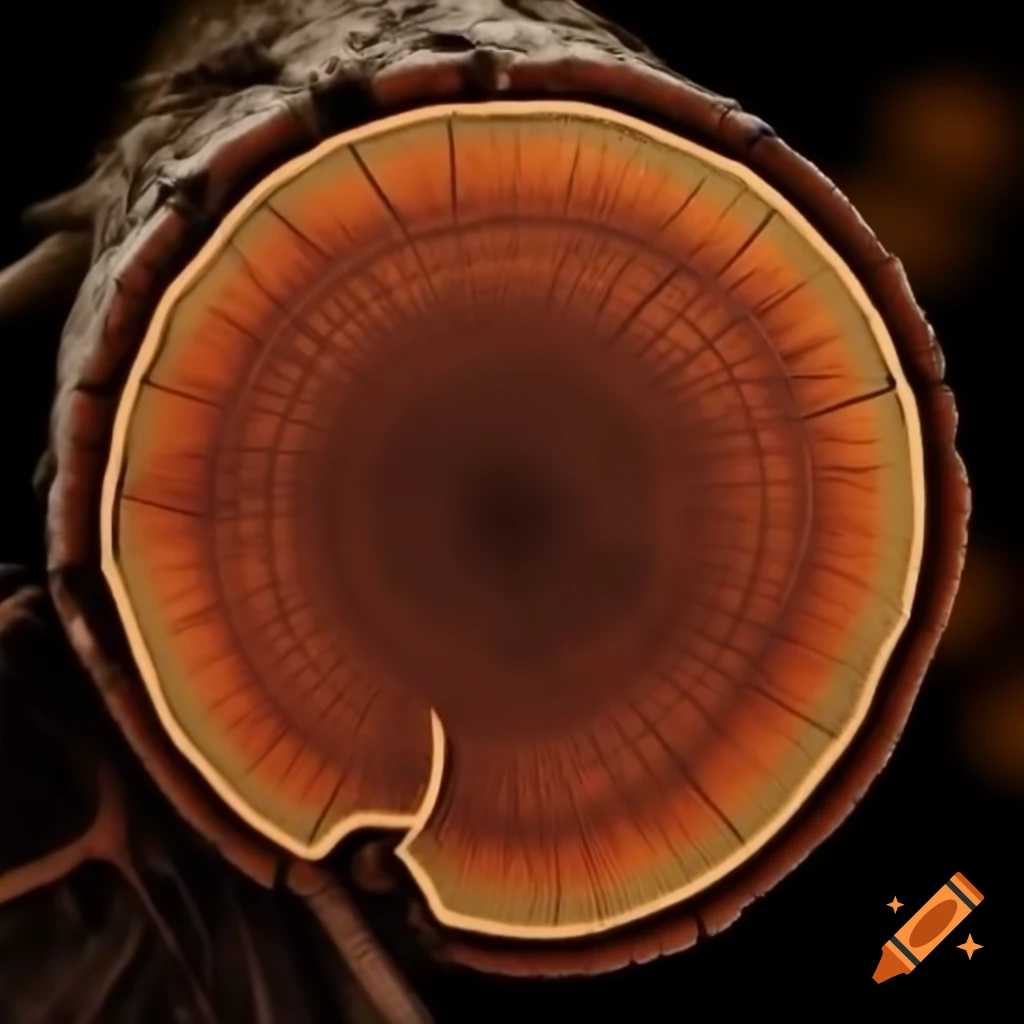 Detailed texture of acacia tree log top in high resolution on Craiyon