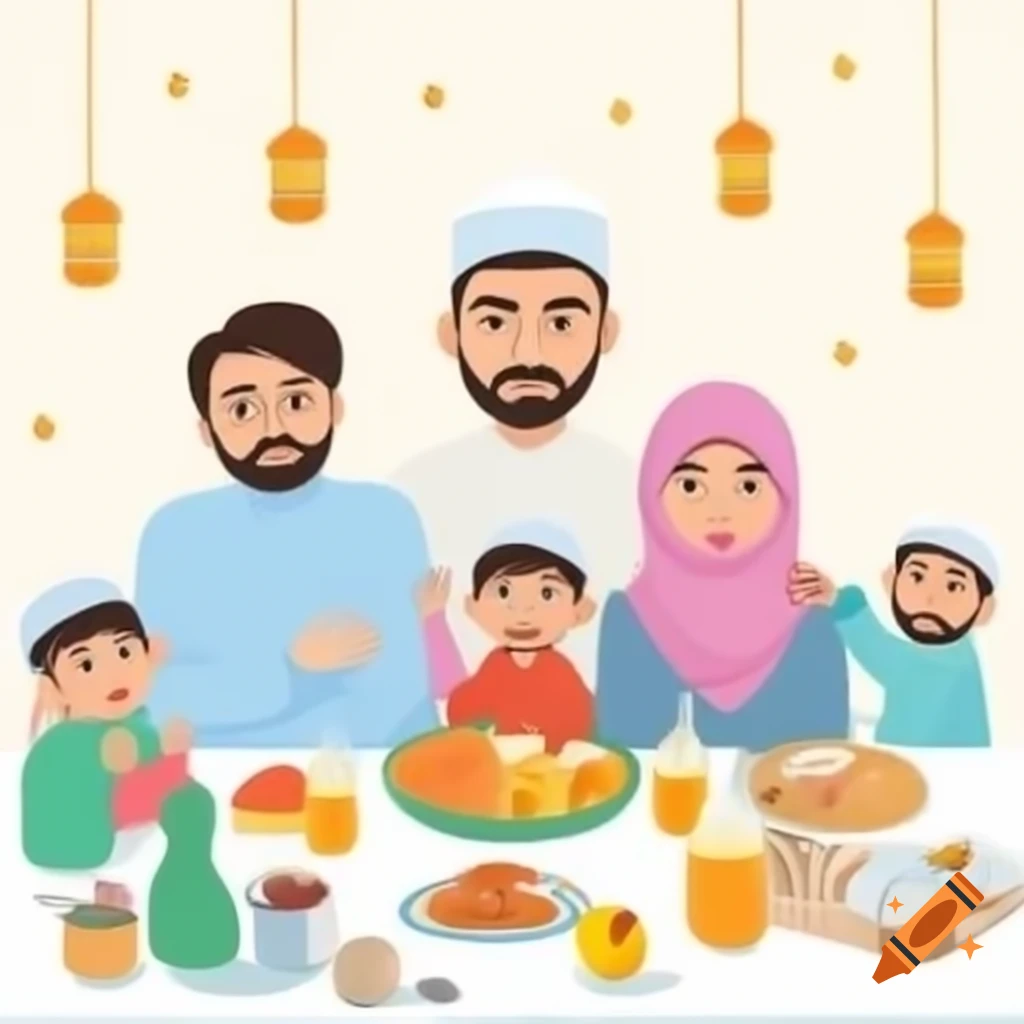 Eid festival celebration with family and food highlighting Hindu-Muslim ...