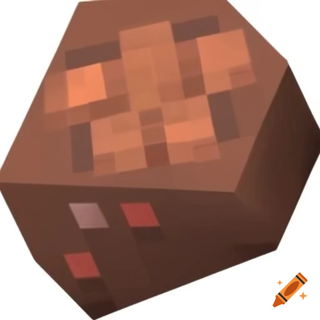 Pixel art icon of copper ore from inventory in RuneScape on Craiyon