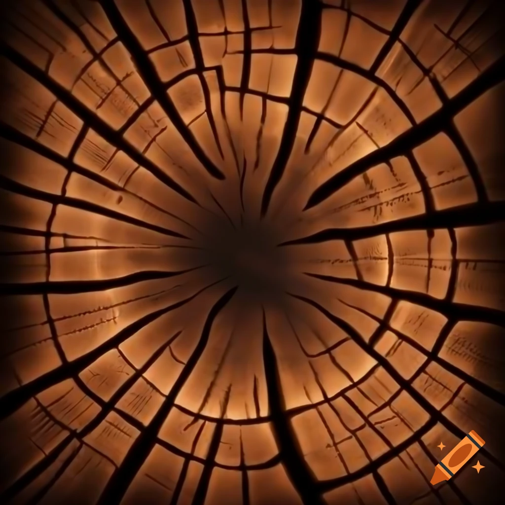 Detailed texture of acacia tree log top in high resolution on Craiyon