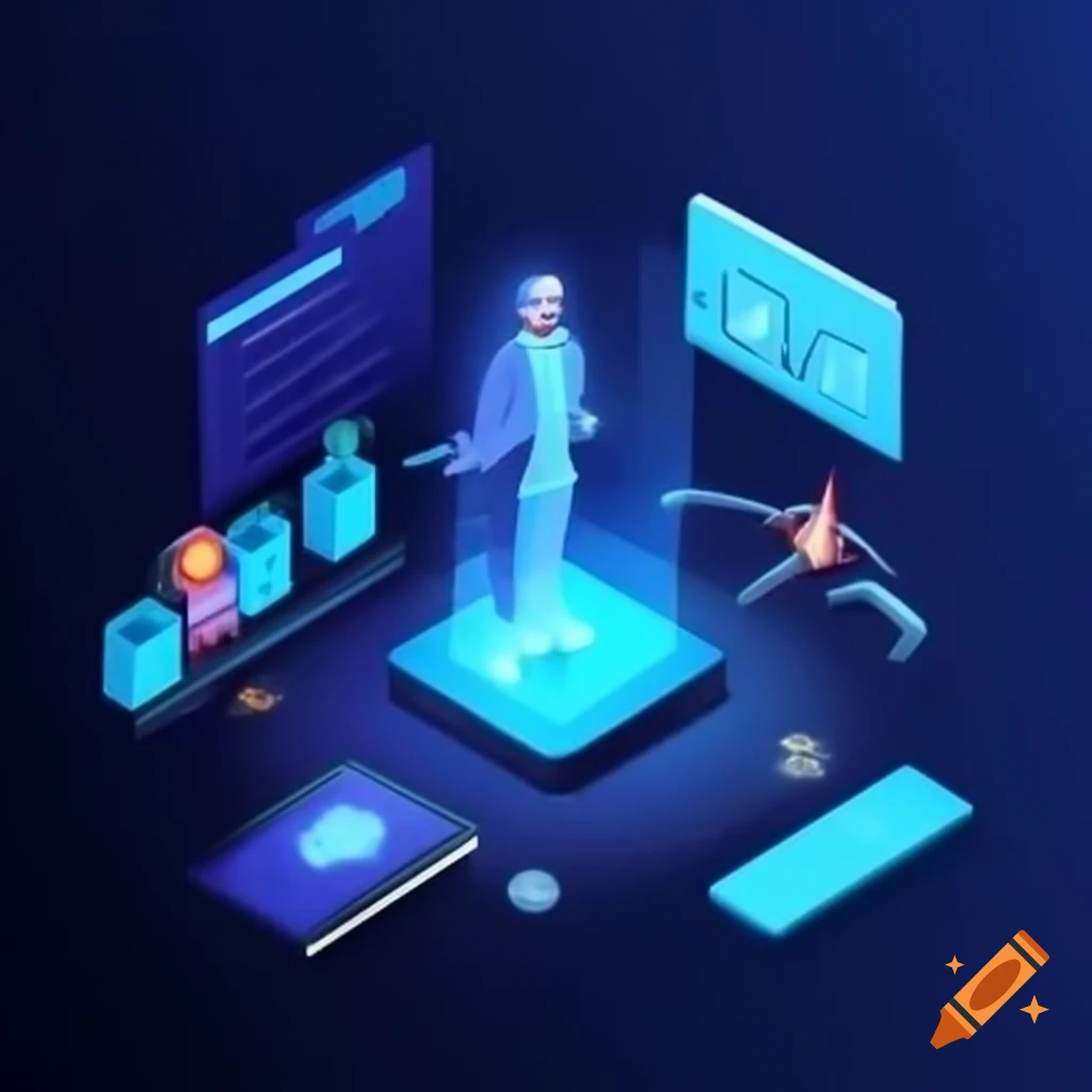 Power BI business intelligence tool for data visualization and analysis on Craiyon