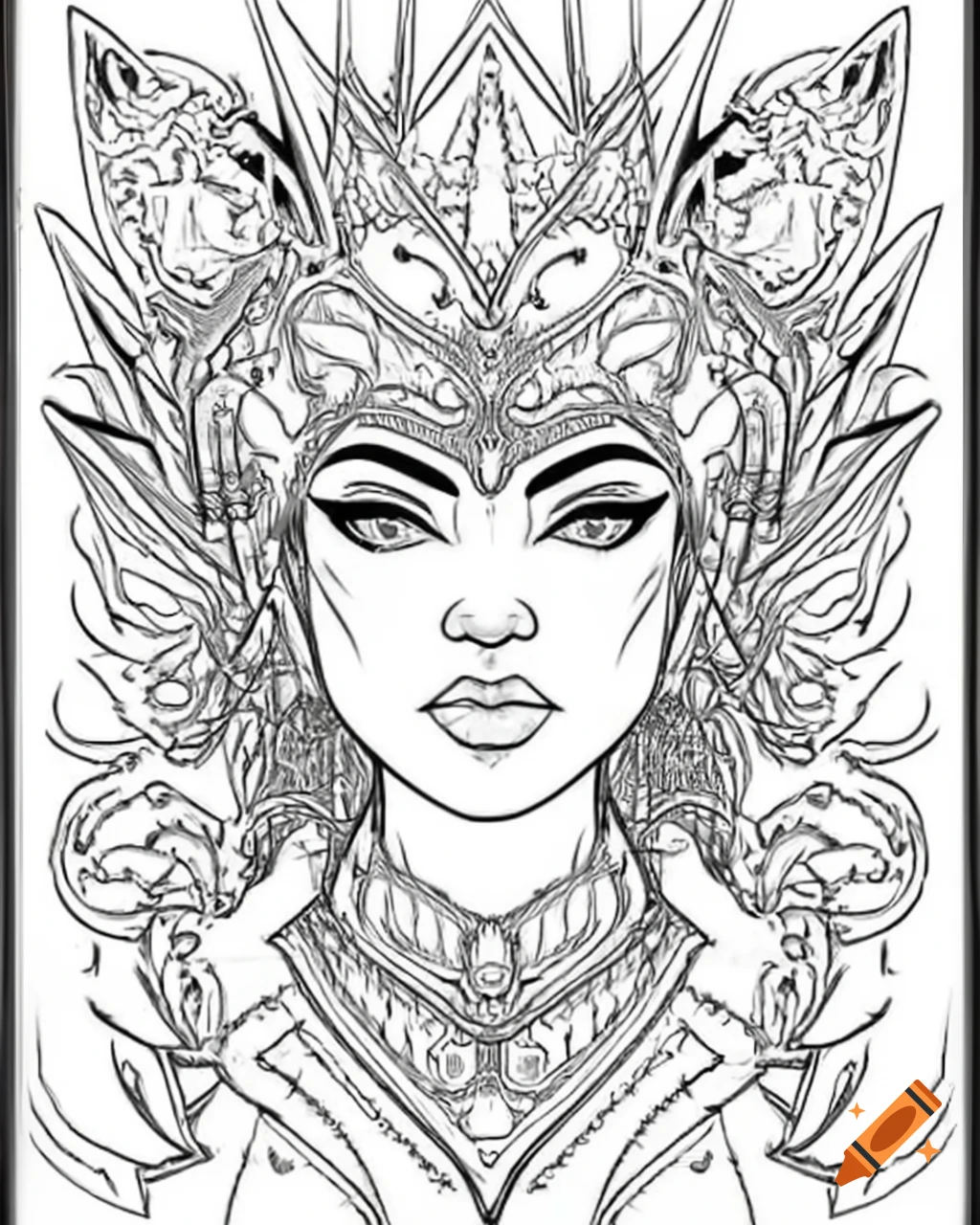 Intricate adult coloring page featuring esoteric symbols and hermetic ...
