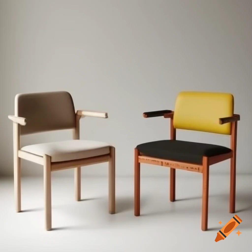 Japanese chair design inspired by Sori Yanagi and Philippe Starck, 60s ...