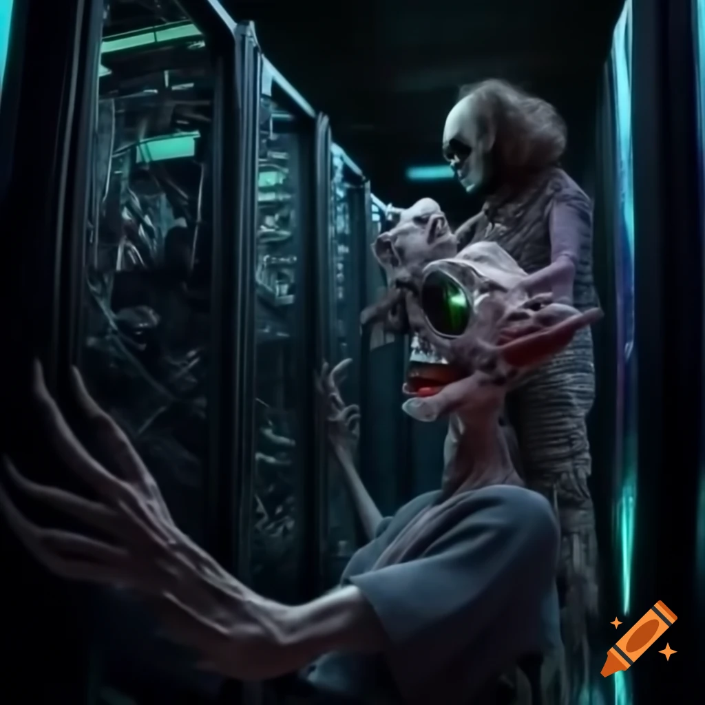 Concept illustrating the dual nature of computers as friends and foes ...